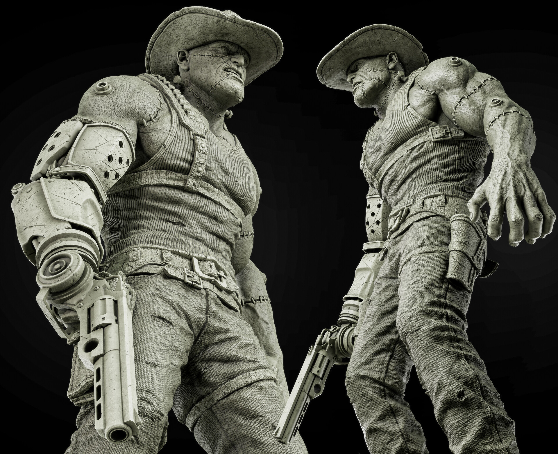 ArtStation - COWBOY FRANKENSTEIN - LEE BERMEJO
