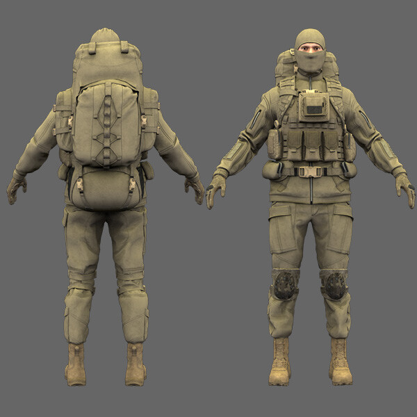 ArtStation - Military uniform + Equipment (Full pack)
