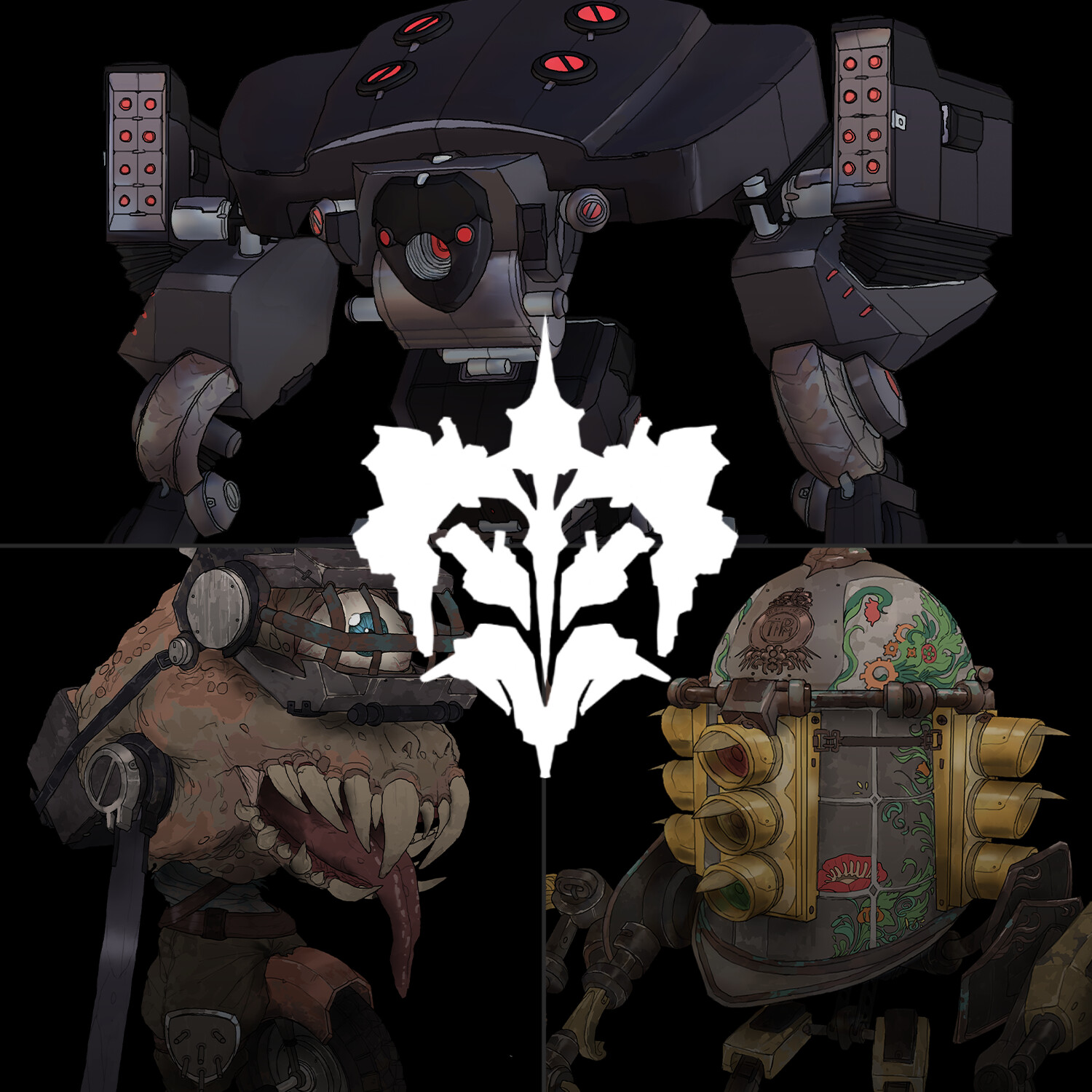 ArtStation - TETRA - Enemy Creatures Concepts