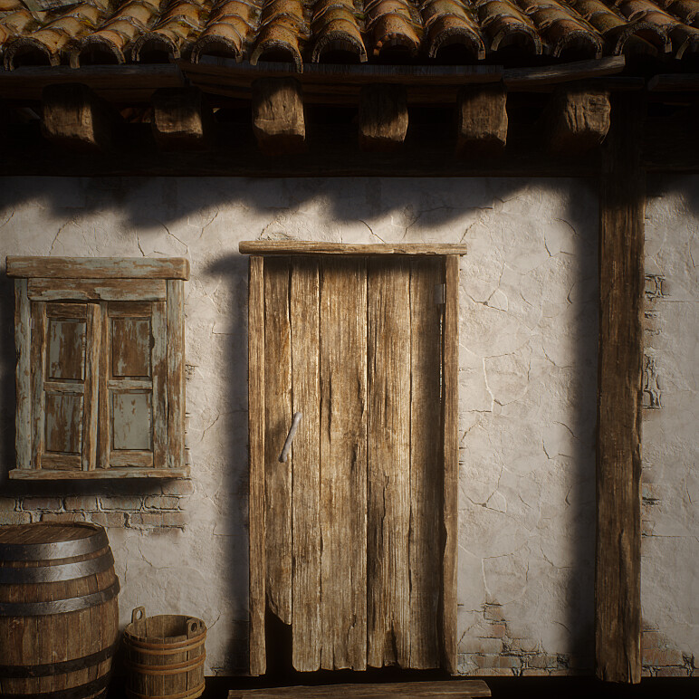 ArtStation - Rustic Diorama Material Practice