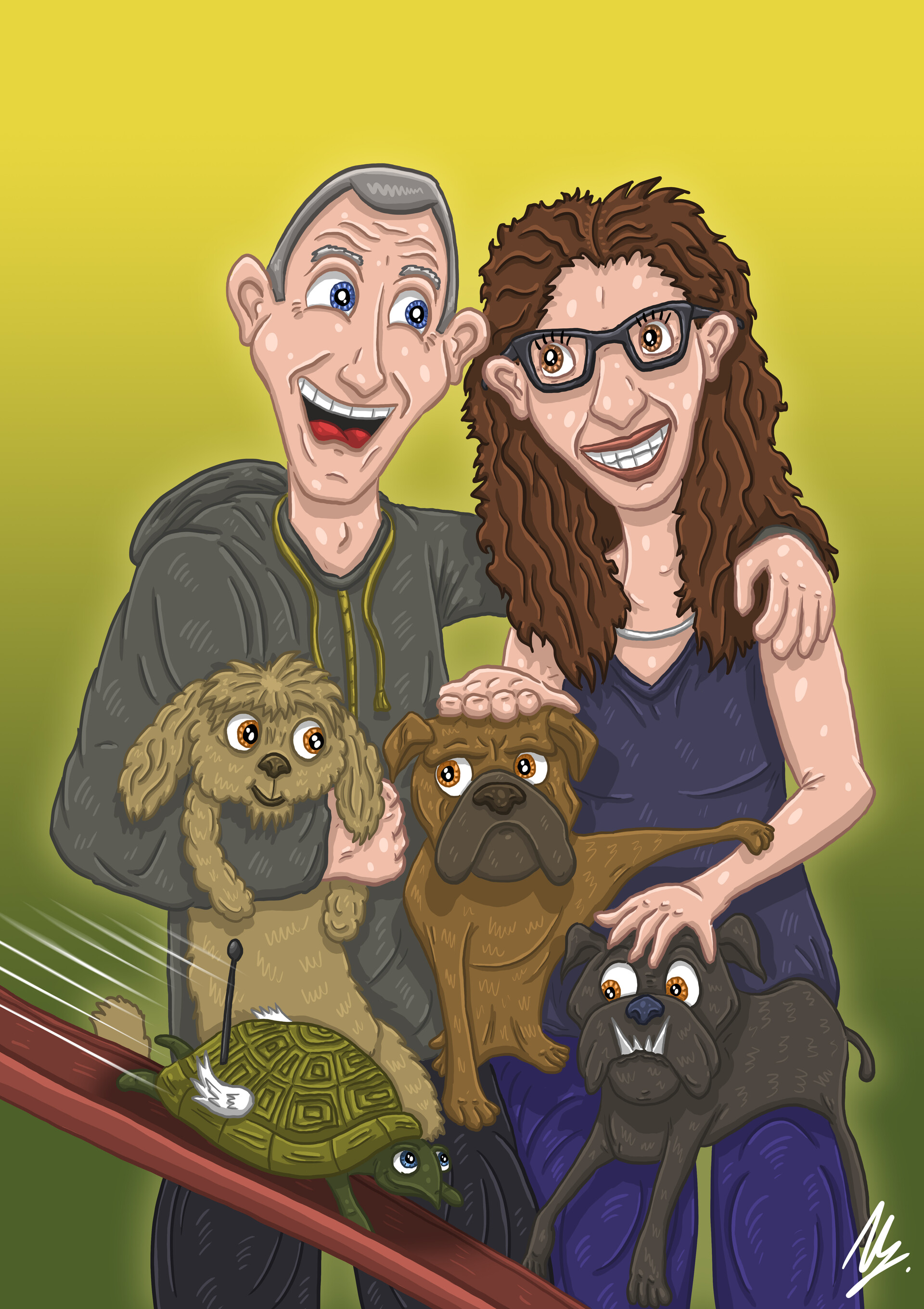 Matthew Cornes - Family Friend: Digital Art for Canvas