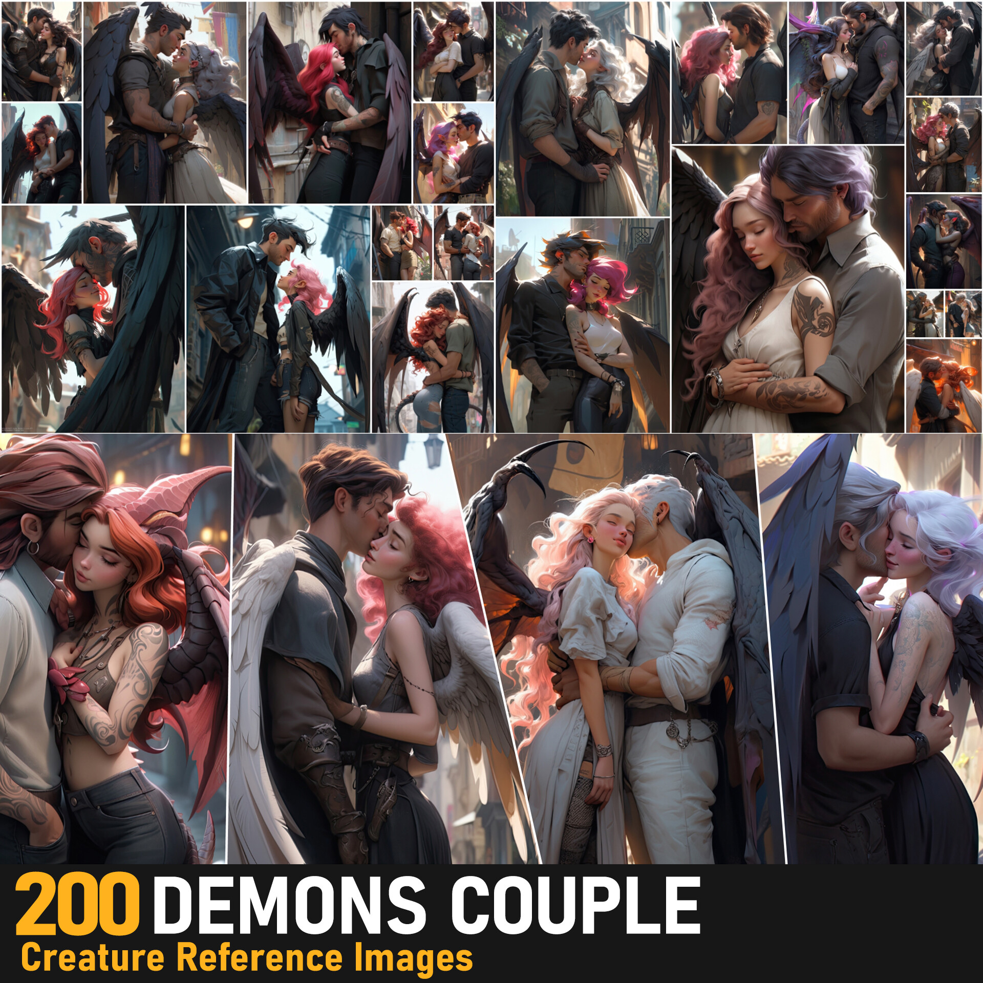 ArtStation - Demons Couple | 4K Reference Images