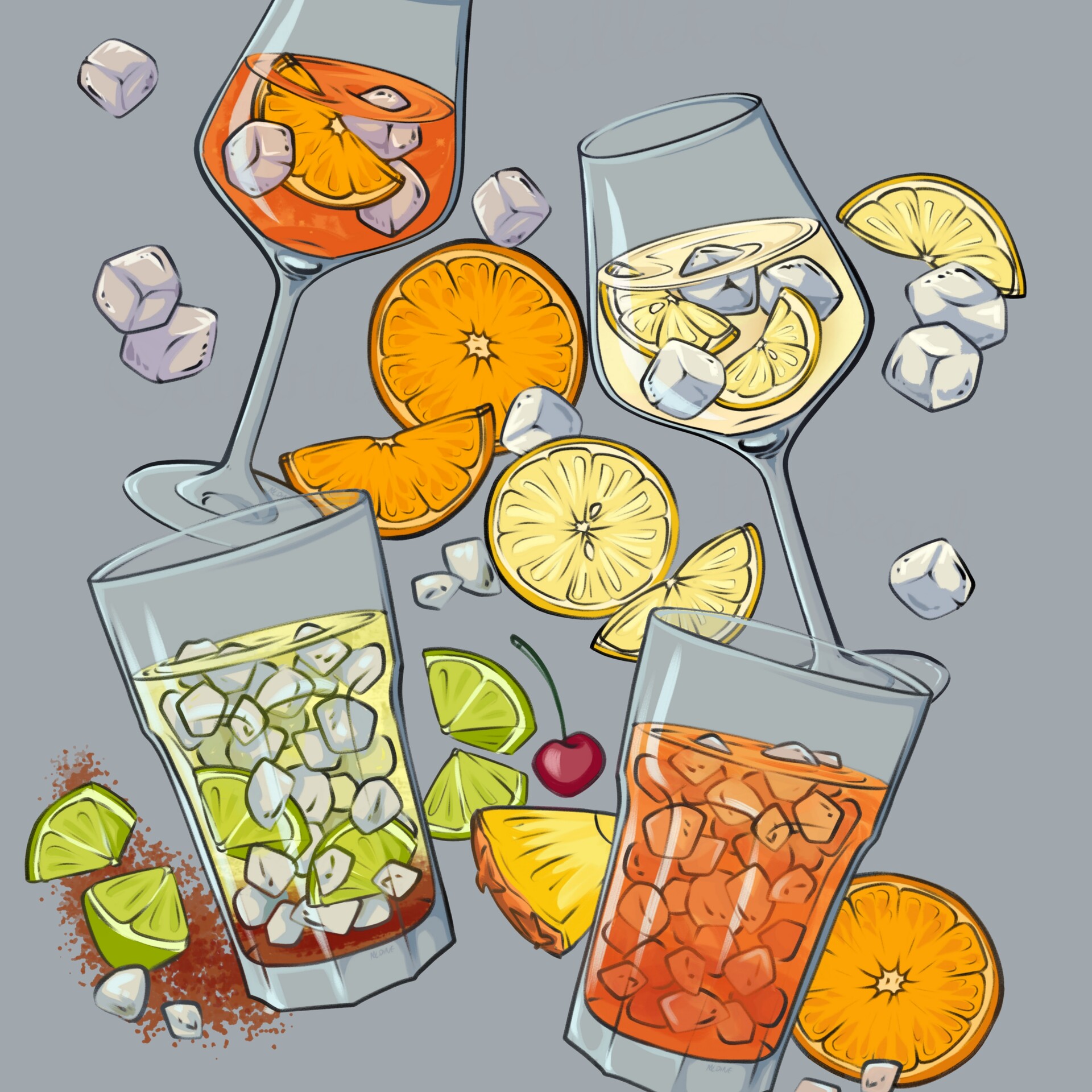 ArtStation - cocktail designs