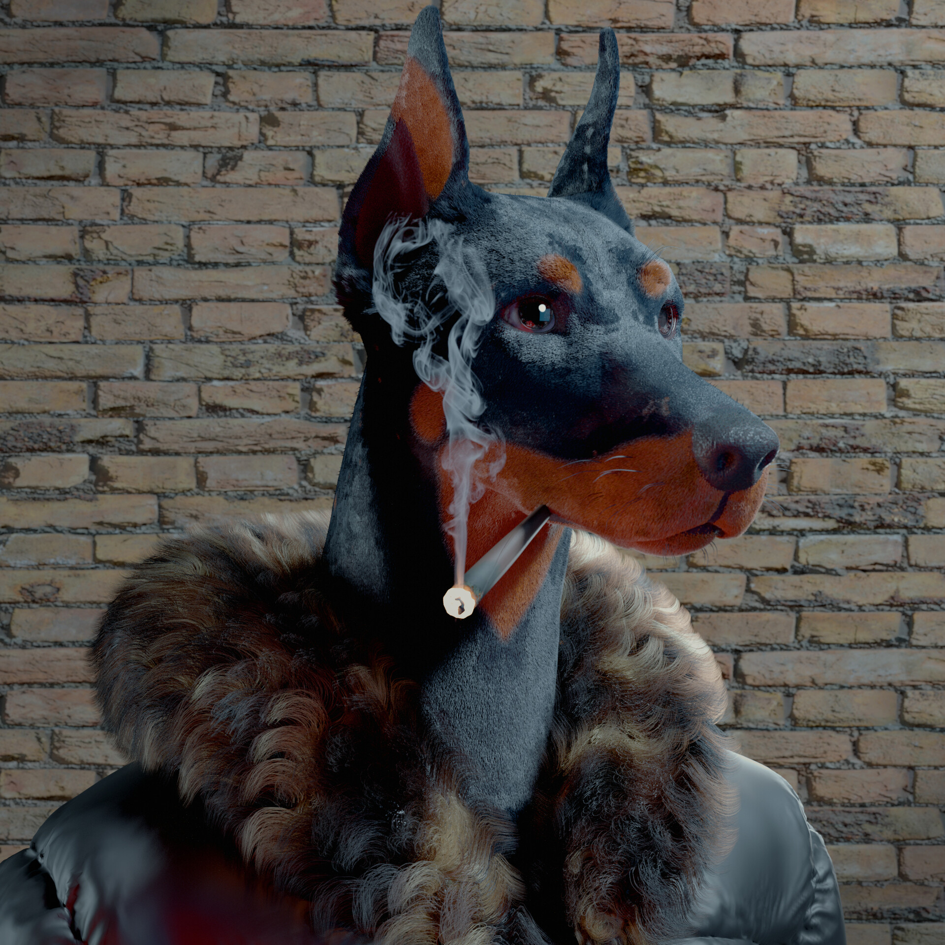 ArtStation - Doberman Bust