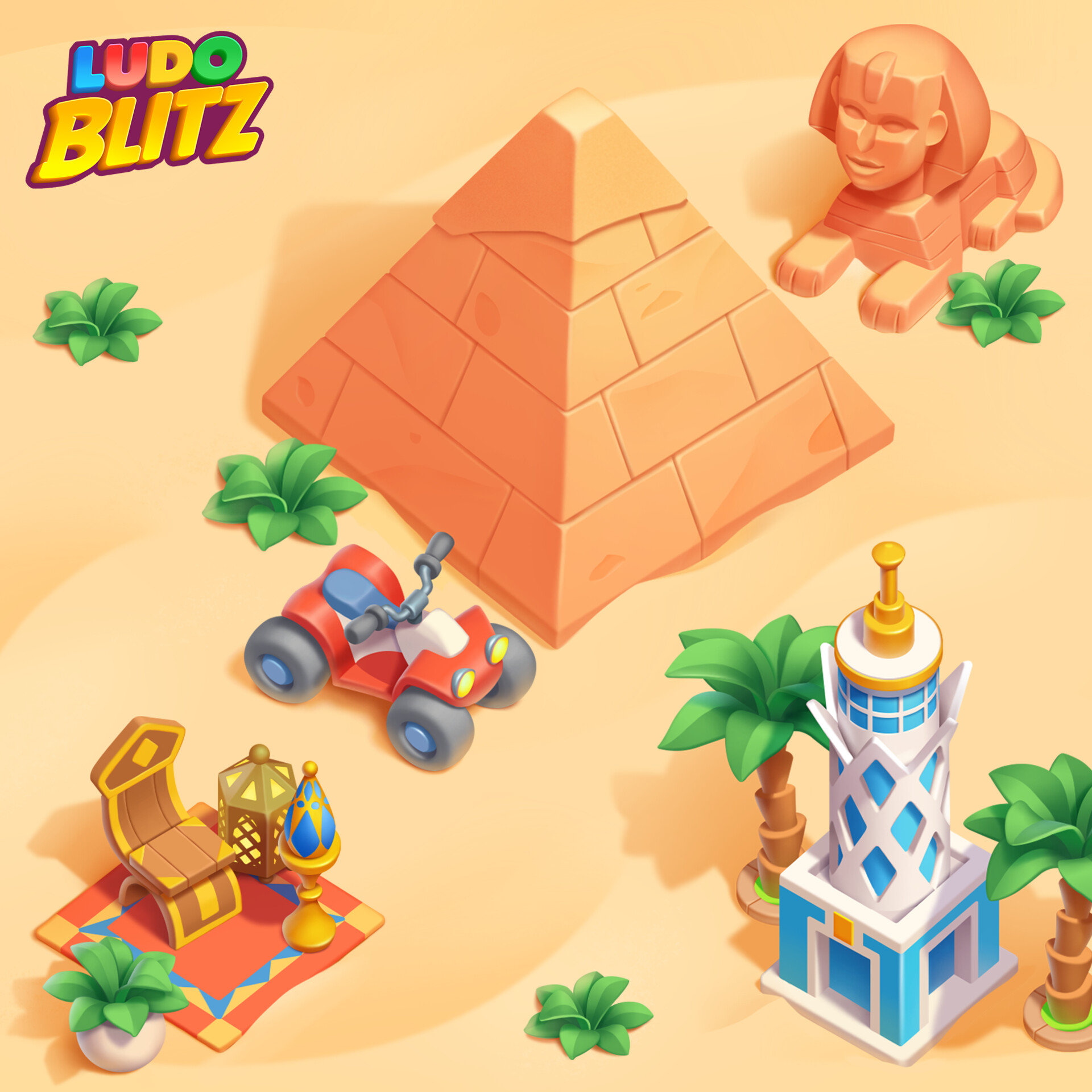 ArtStation - LUDO BLITZ - board game objects, Cairo