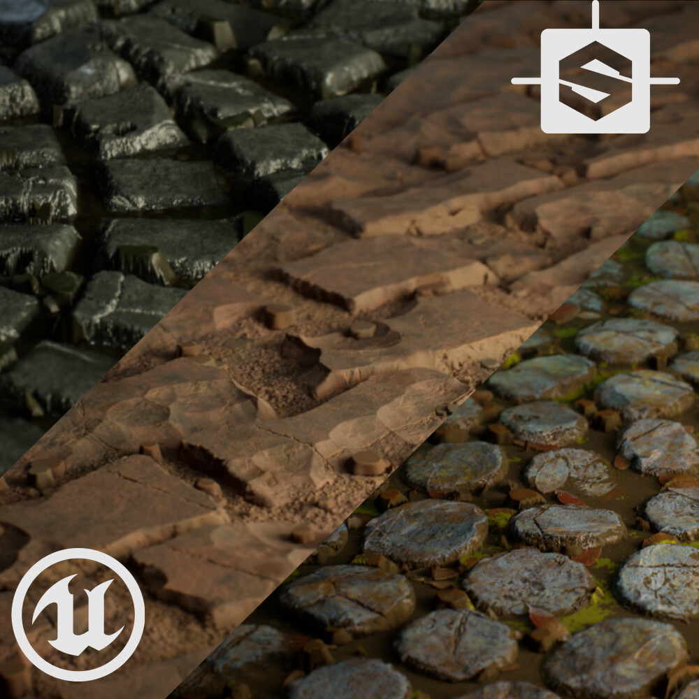 ArtStation - Floor Materials (cobblestone) - Substance Designer