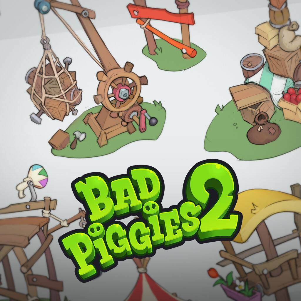 ArtStation - Bad Piggies 2 - Props and Gameplay Elements