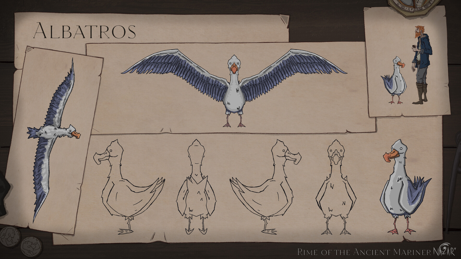 ArtStation - Albatros Character Design - Rime of the Ancient Mariner