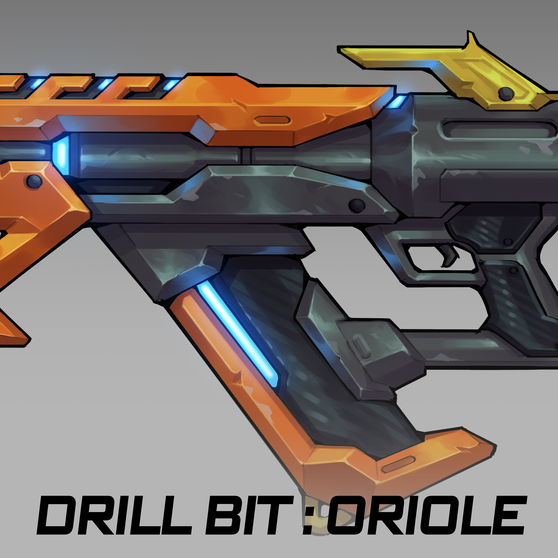 ArtStation - Drill Bit : Oriole's SMG