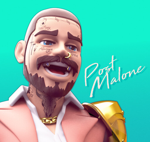 ArtStation - Post Malone - SuperPlastic - Toy