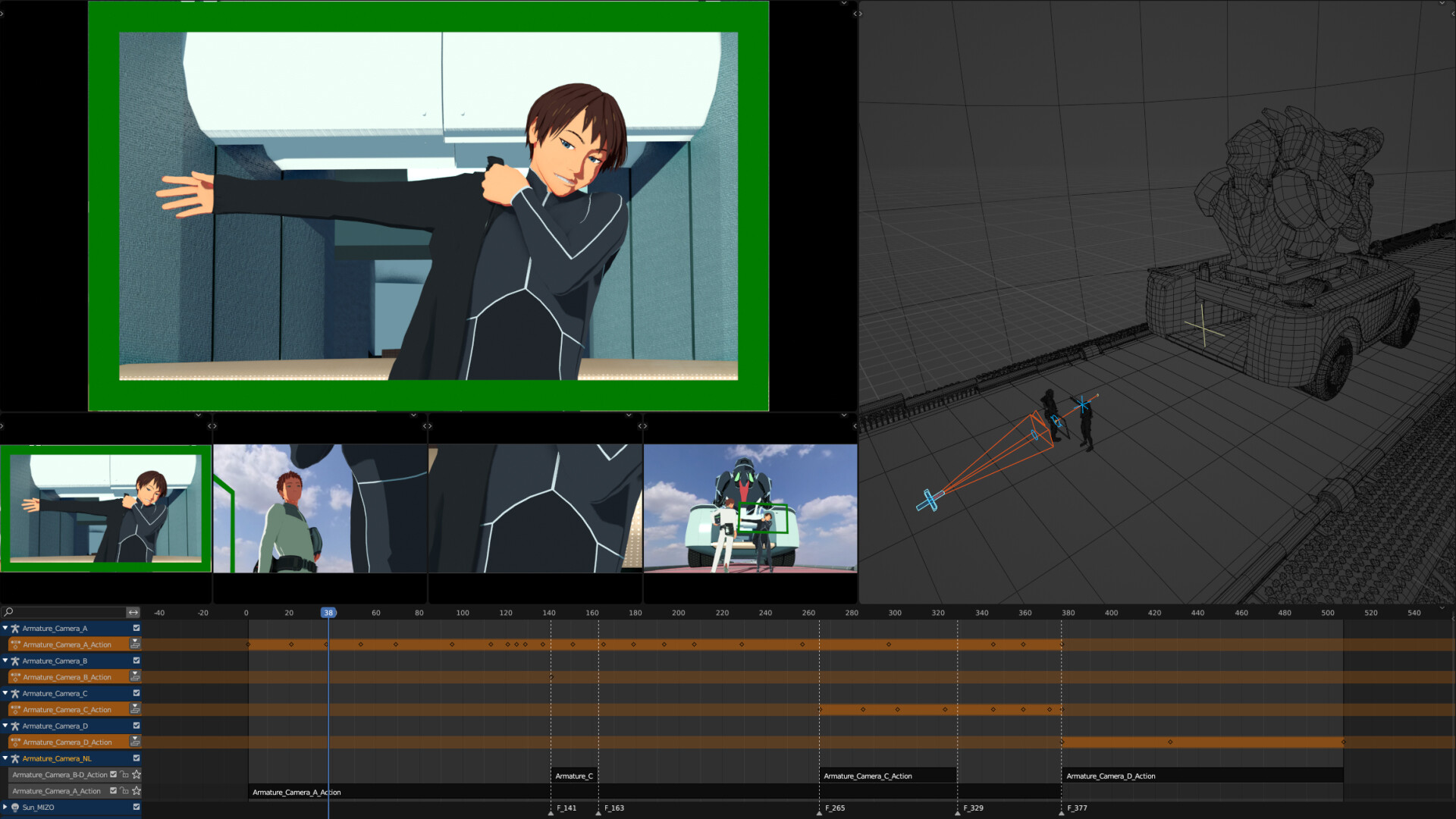 ArtStation - Camera Switching with Blender's NLA