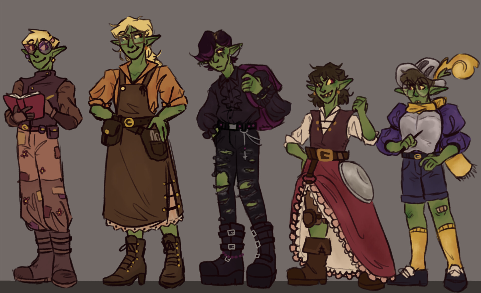 ArtStation - character design lineup