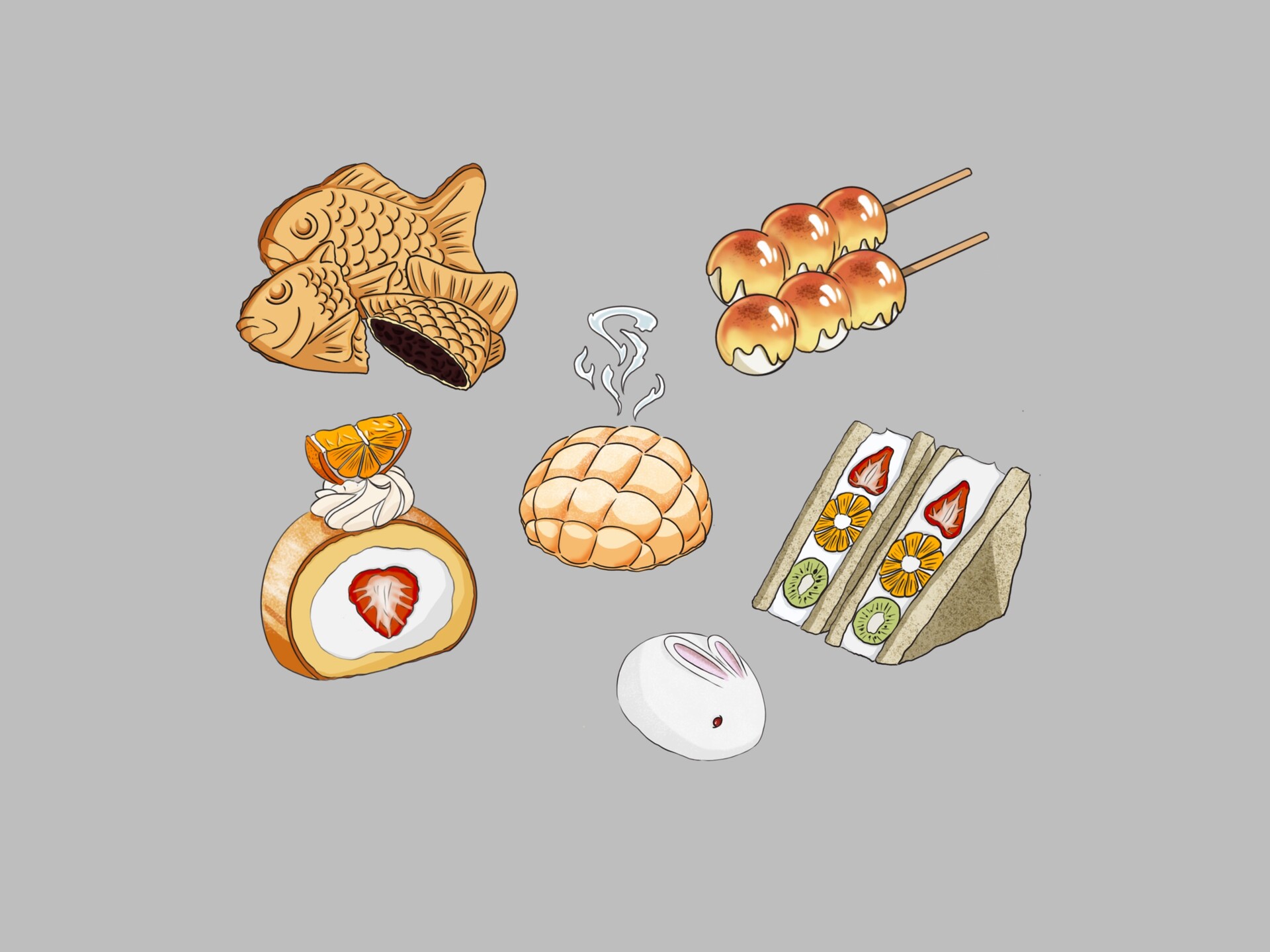 ArtStation - Japanese Desserts Props