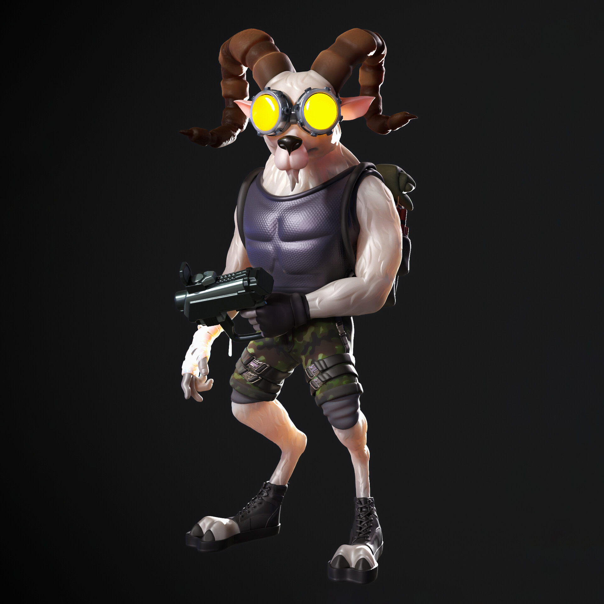 ArtStation - Military Goat