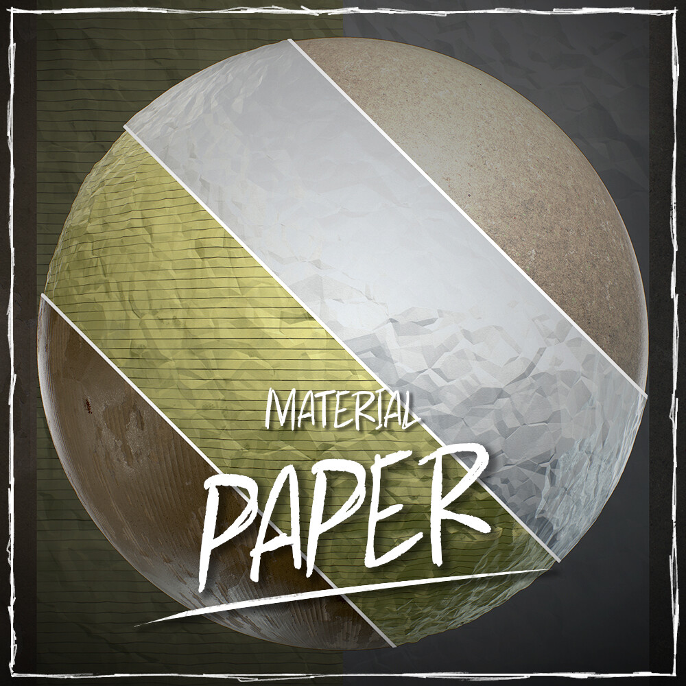 ArtStation - Paper and Cardboar Material Generator - Substance Designer