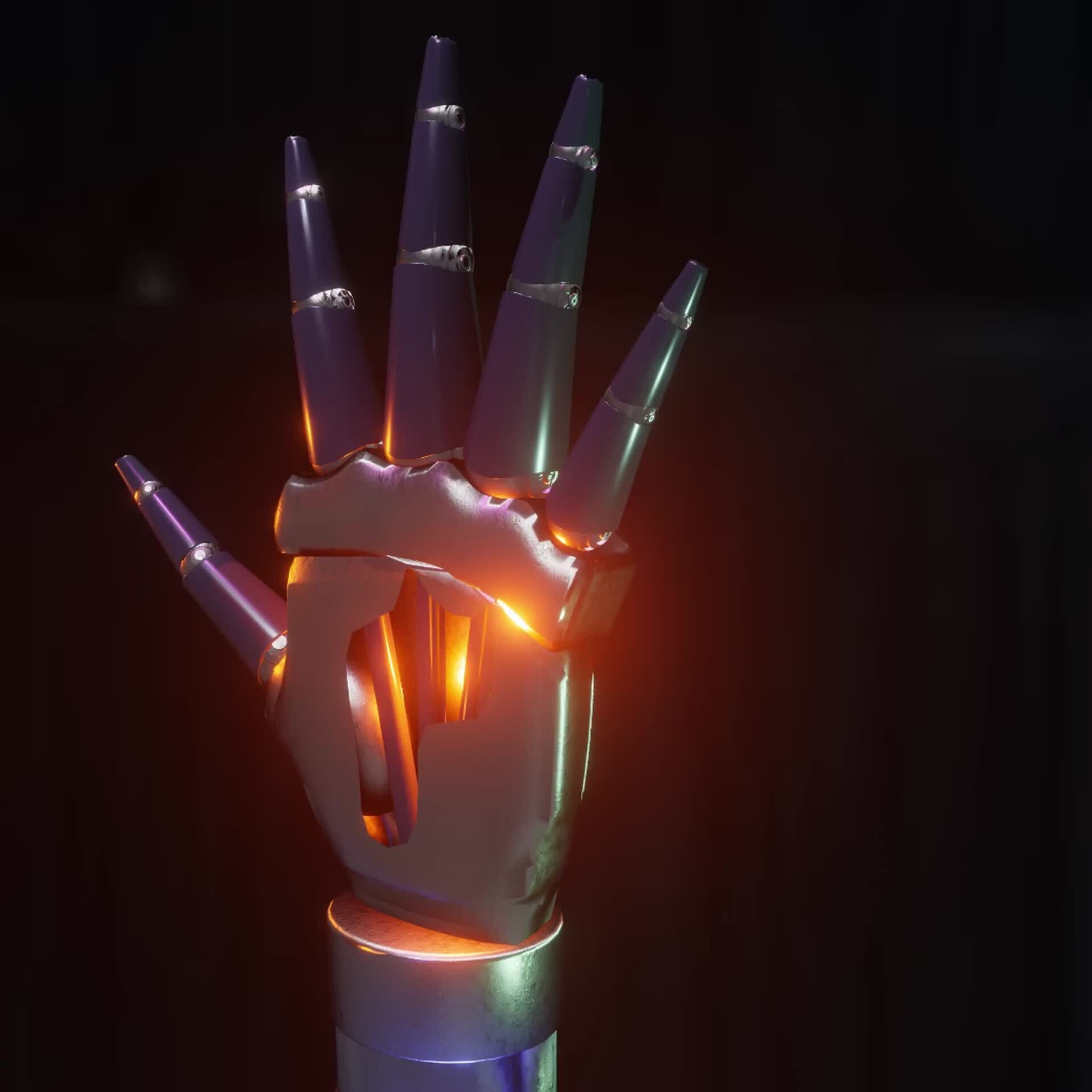 ArtStation - Day 4 Robotic hand - 30 day challenge