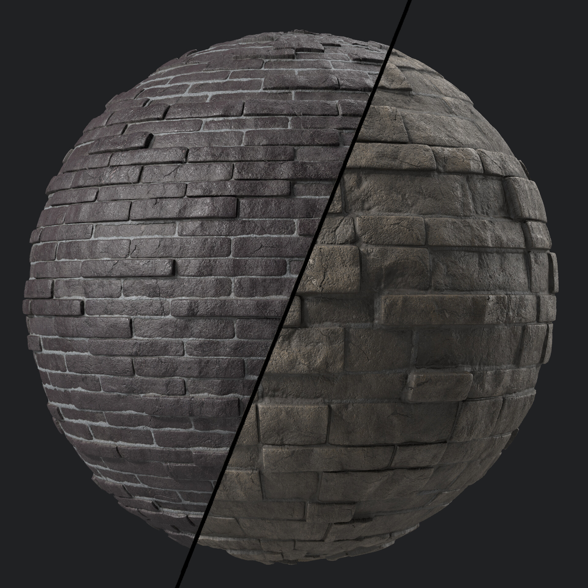 ArtStation - Stone Wall Materials 86- Decorative Slat Stone Wall ...