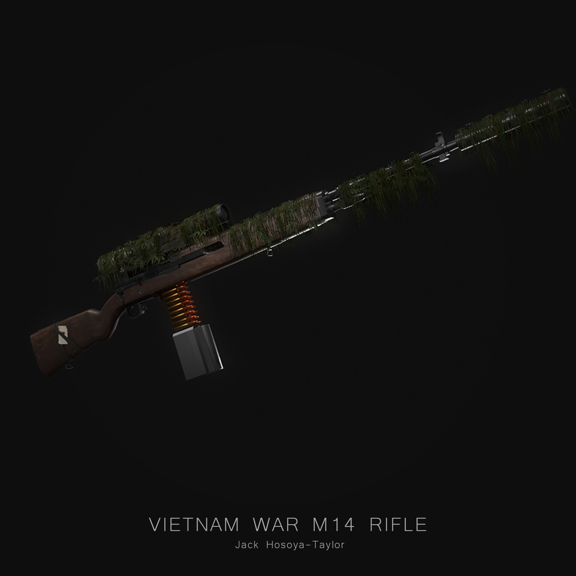 ArtStation - Vietnam War Era M14 Rifle