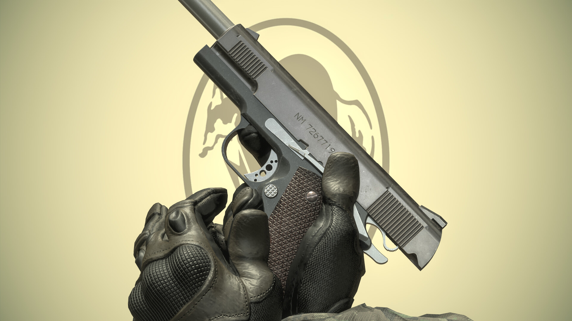 ArtStation - .45 huh? M1911A1 Metal Gear Solid 3 Fanart