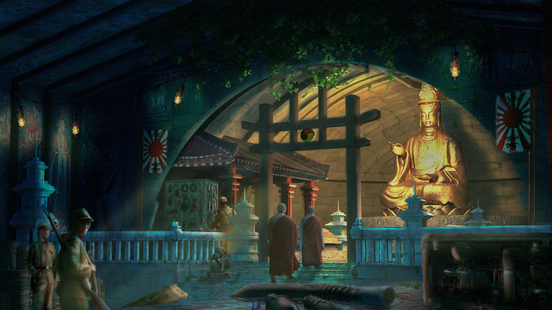 ArtStation - Inside an Occupied Temple