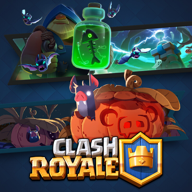 ArtStation - Clash Royale - Battle Banners: Clash-O-Ween Pack
