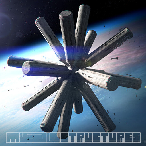 ArtStation - Megastructures Polyhedral Habitat 4