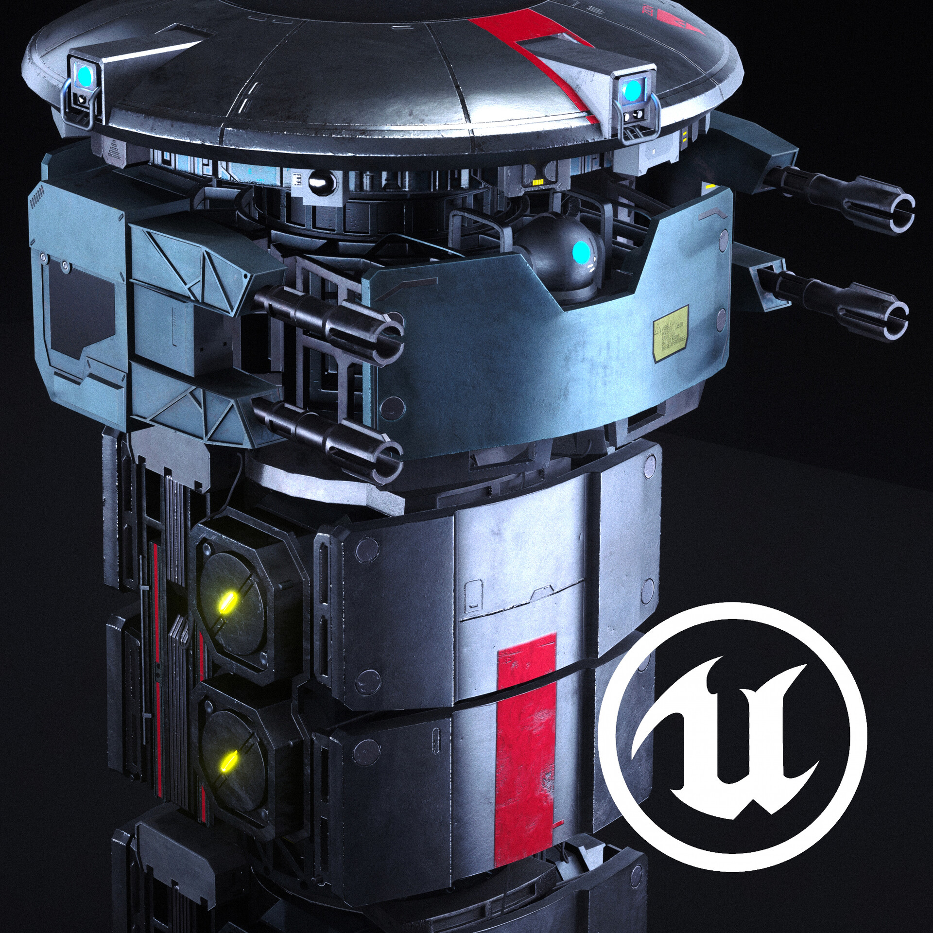 ArtStation - Futuristic Turret