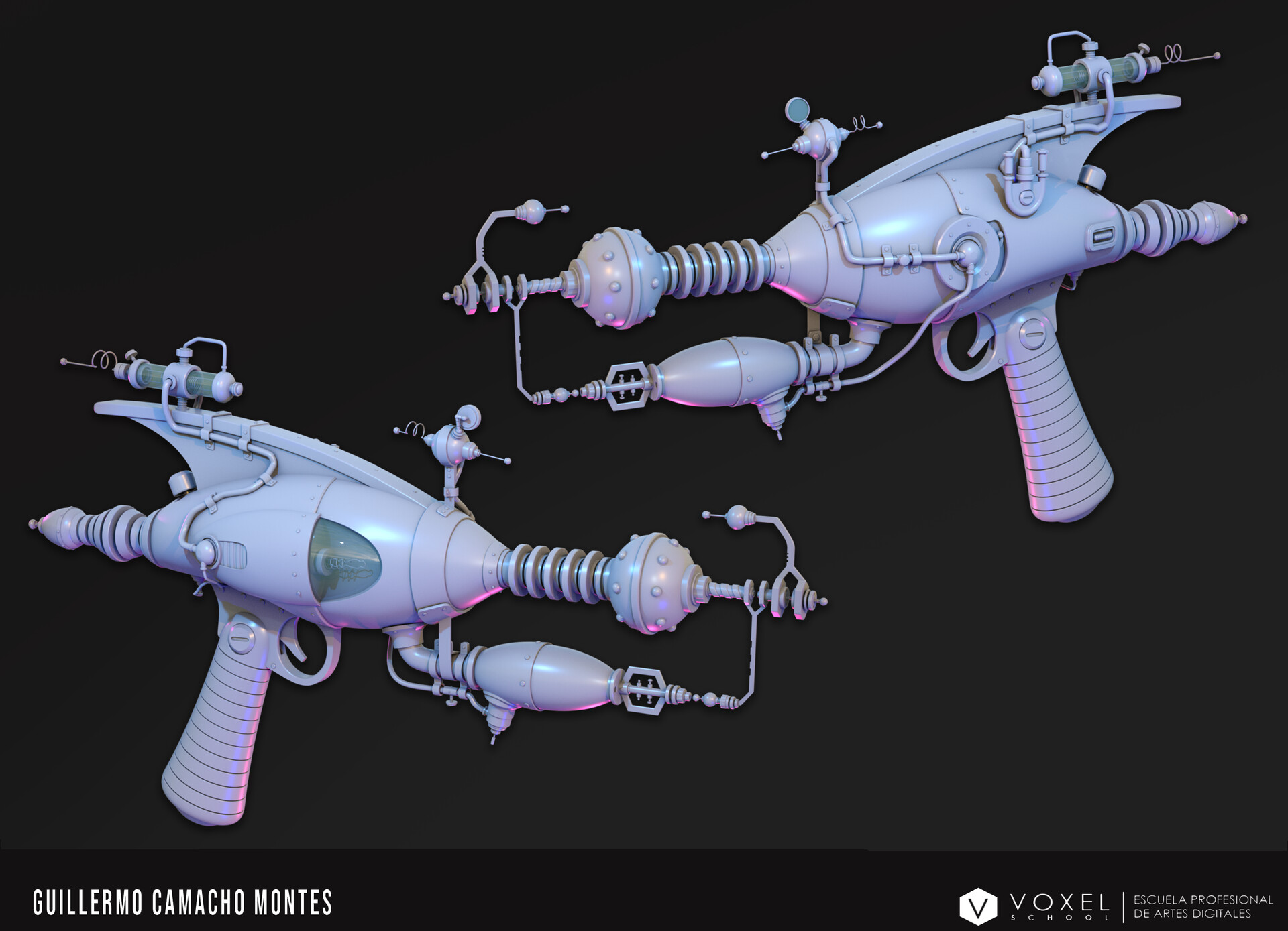 ArtStation - Retro Future Pistol / Hard Surface