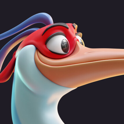 ArtStation - Blue Heron