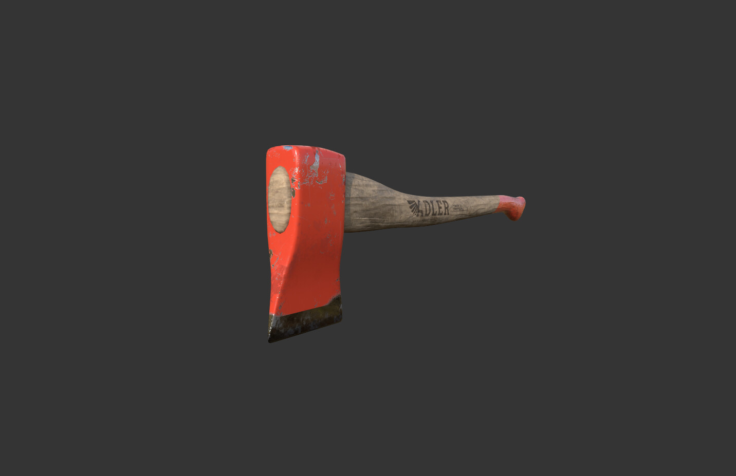 ArtStation - Red wood axe