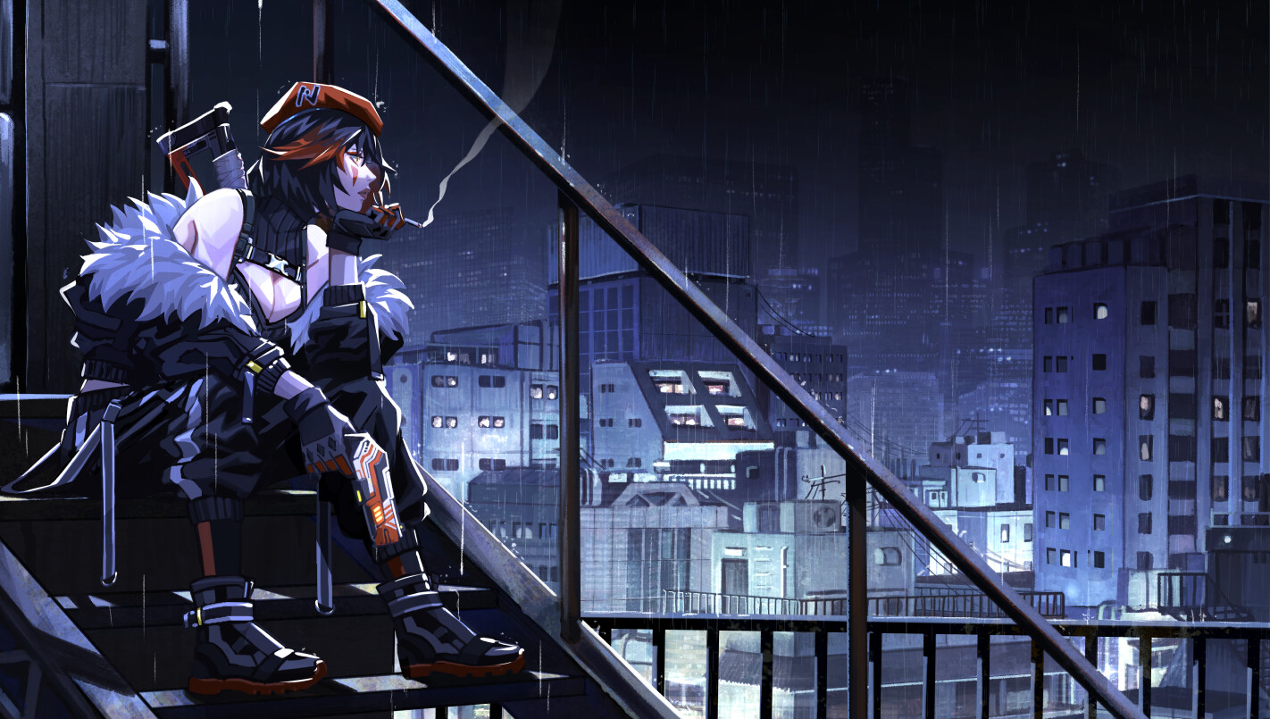 ArtStation - Phantom Network Rain wallpaper