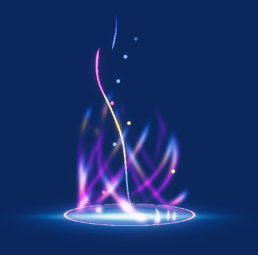 ArtStation - Character Selection VFX