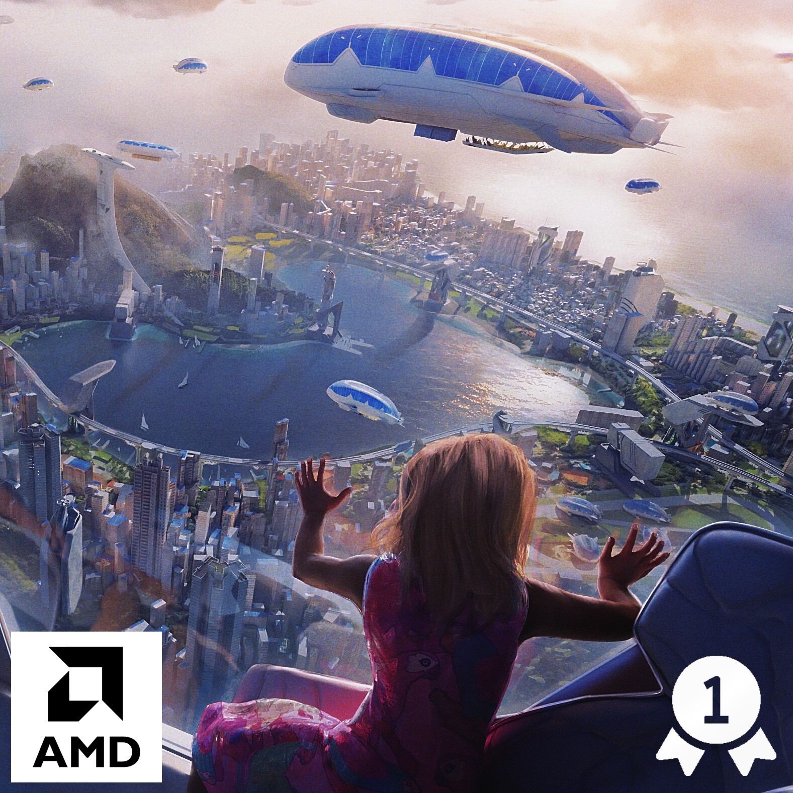 ArtStation - AMD design award - her first flight to Rio
