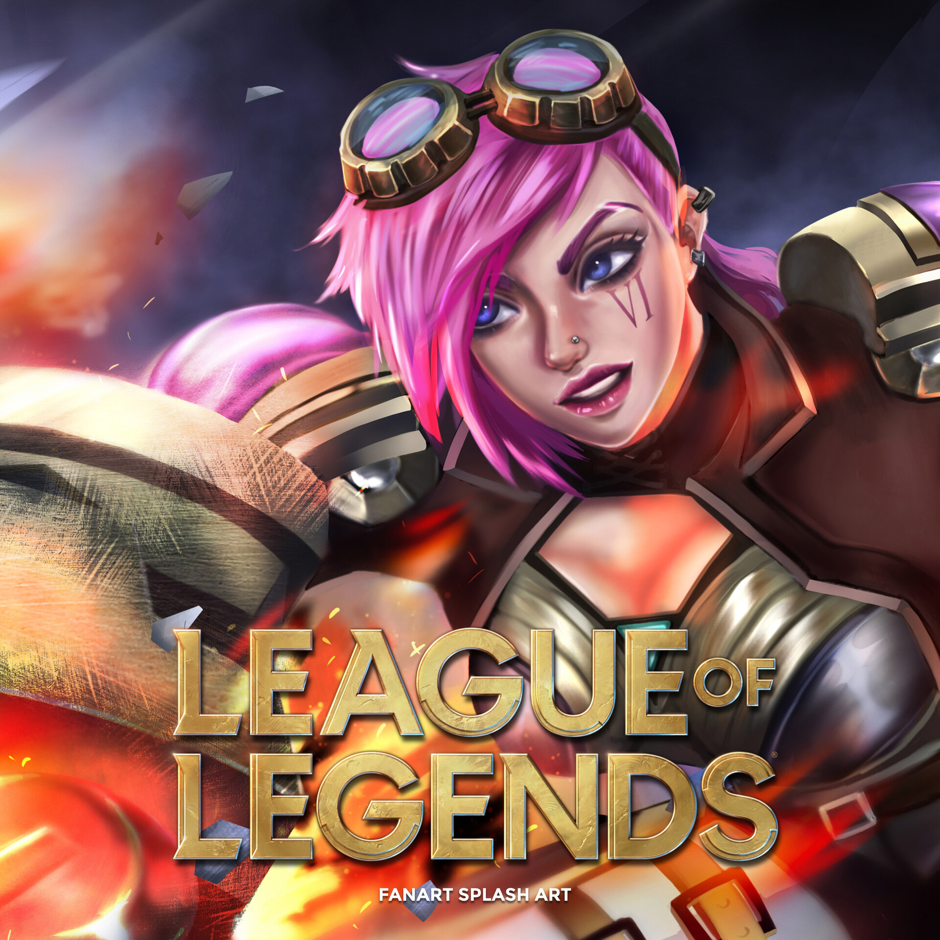 ArtStation - VI from League Of Legends (Fanart Splash Art)