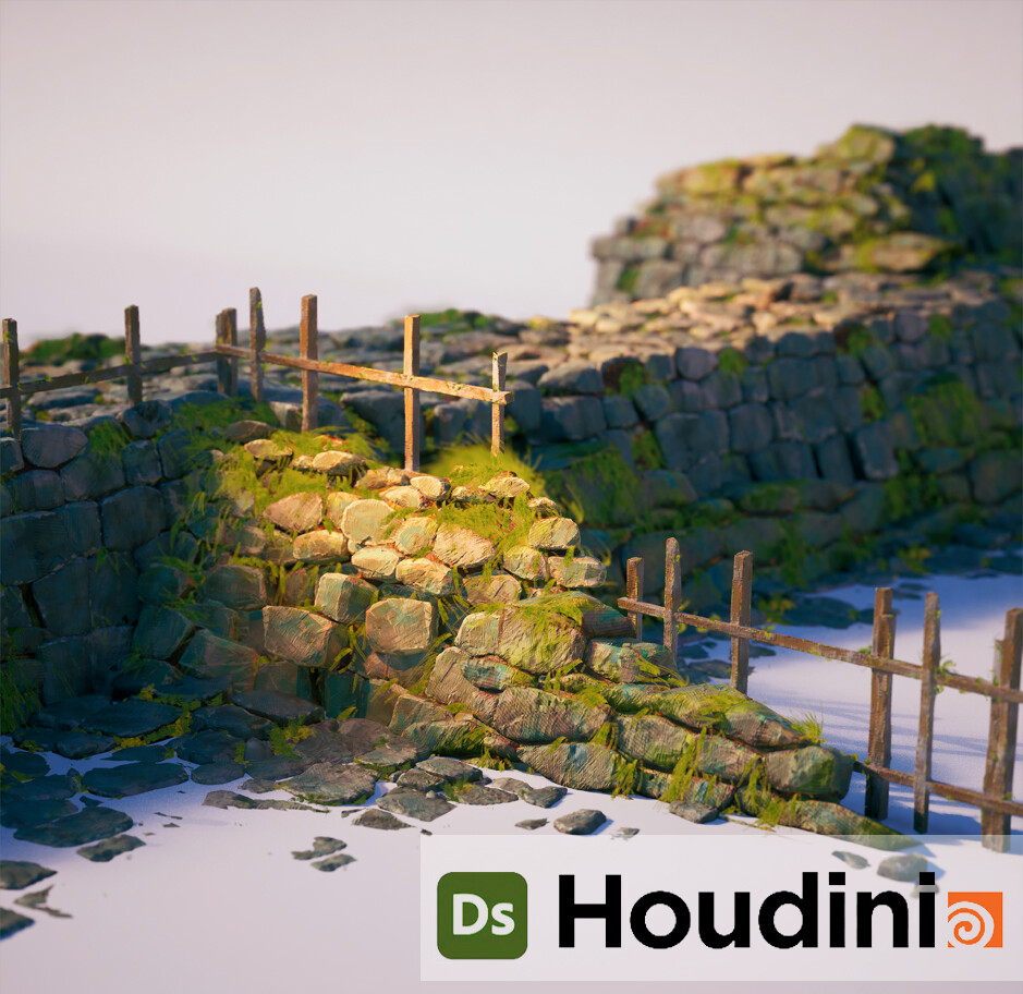 ArtStation - Stylized Stone Tool based on Houdini