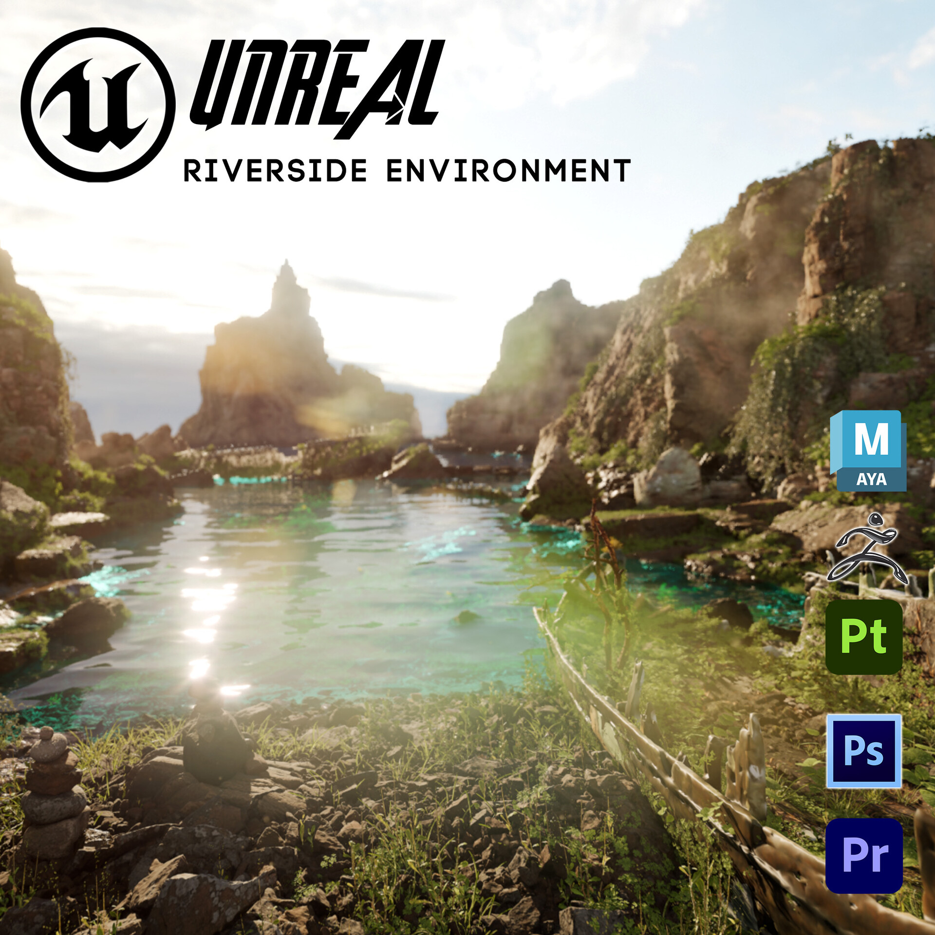 Praveen Krishna Damodara - Riverside || Unreal Engine 5 || Environment Creation