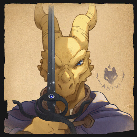 ArtStation - Akhan, Dragonborn Hexblade