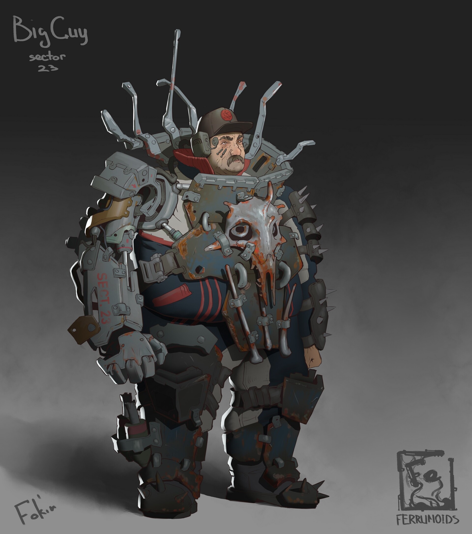 ArtStation - Big Guy Concept (Ferrumoid Project)