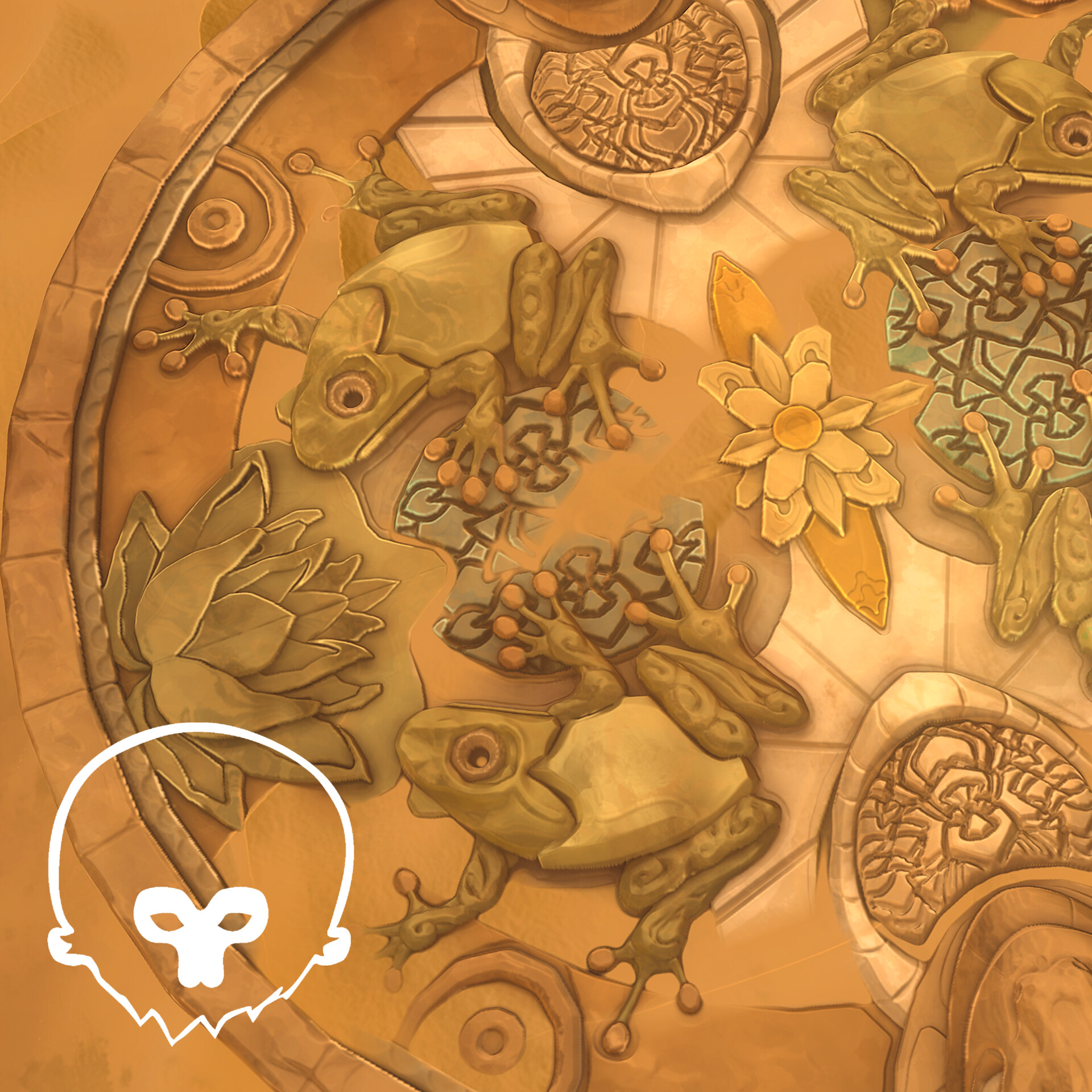 ArtStation - Frog Temple Mandala