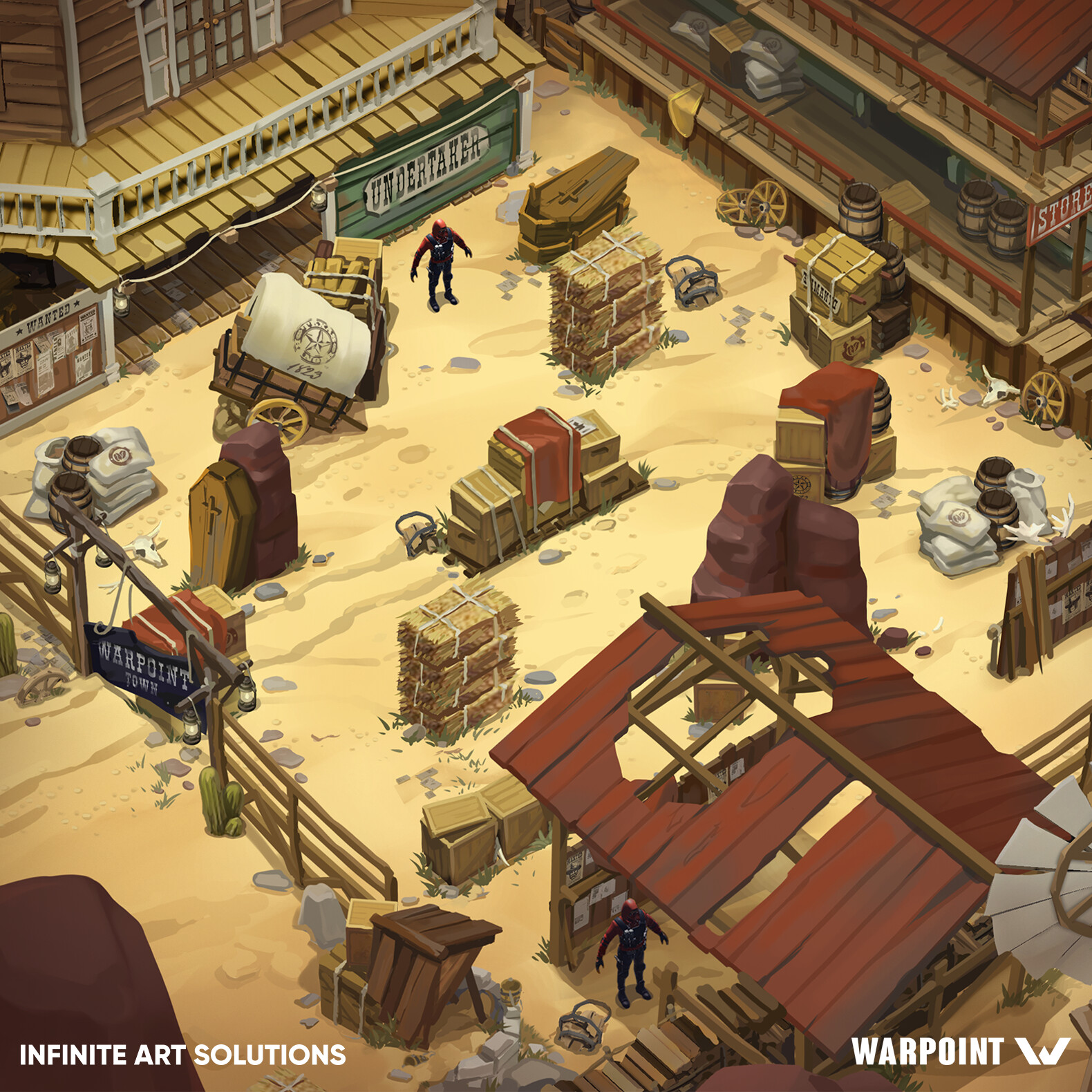 ArtStation - Map Concepts for the WARPOINT VR Park Network pt. 4