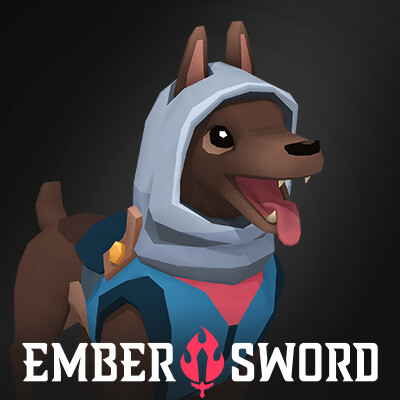 ArtStation - Ember Sword Guard Dog