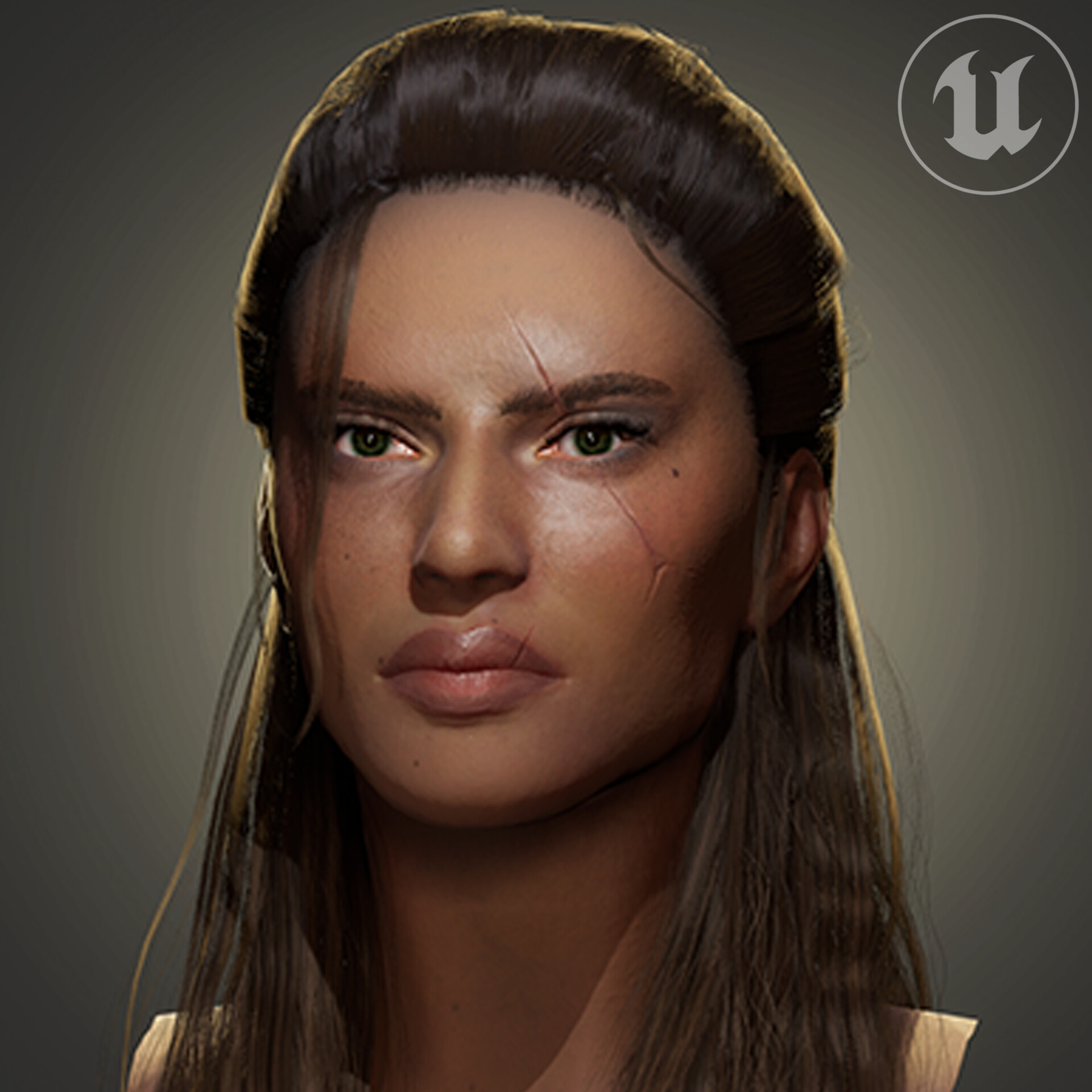 ArtStation - Female Warrior Bust