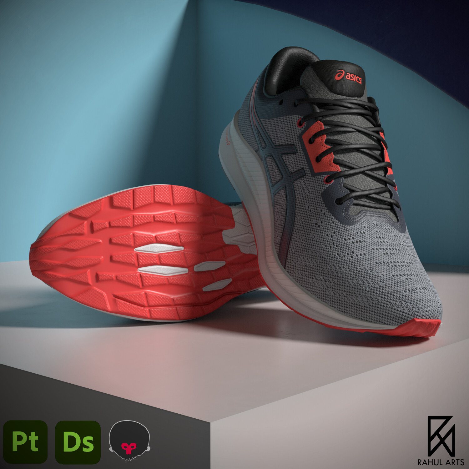 ArtStation - ASICS Flytefoam Evoride Shoe Texture