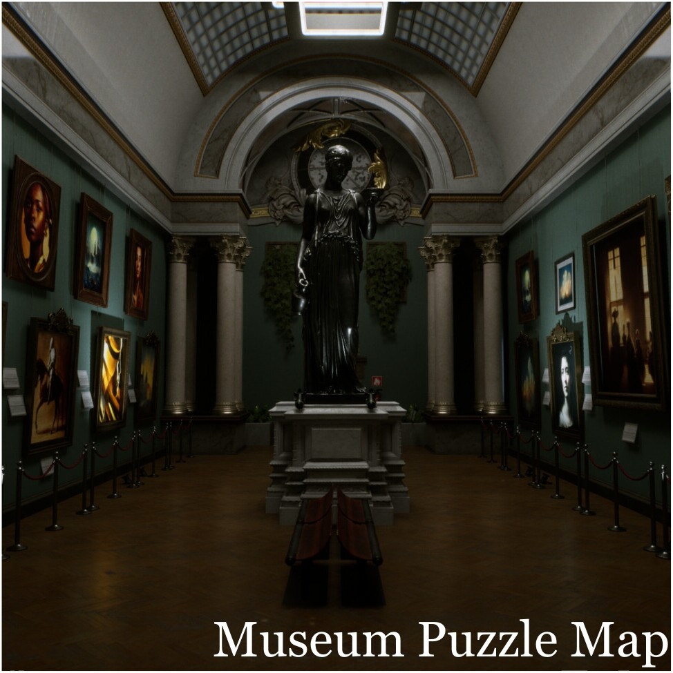 ArtStation - Museum Puzzle Map
