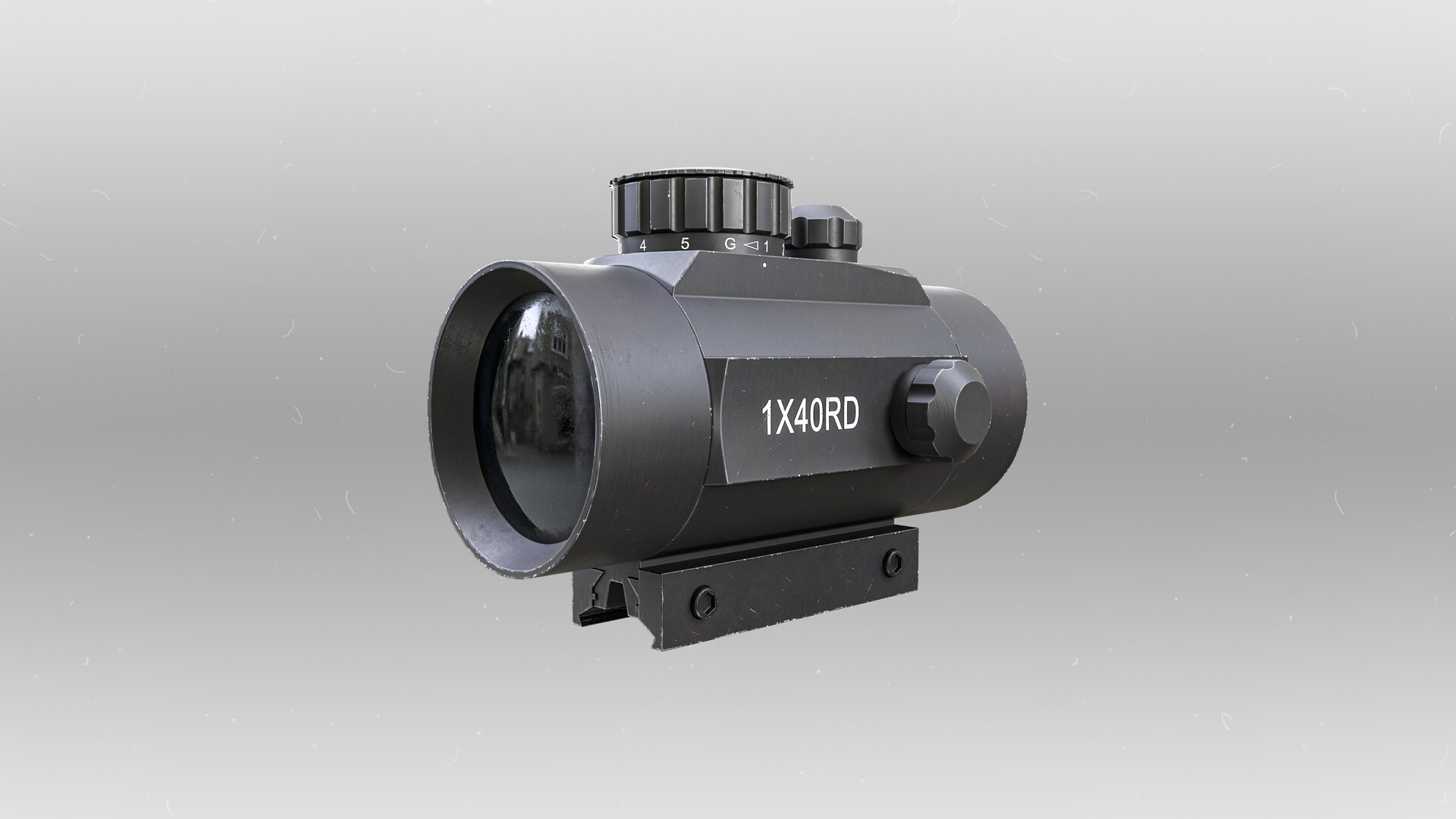 ArtStation - 1X40RD Red dot Scope.