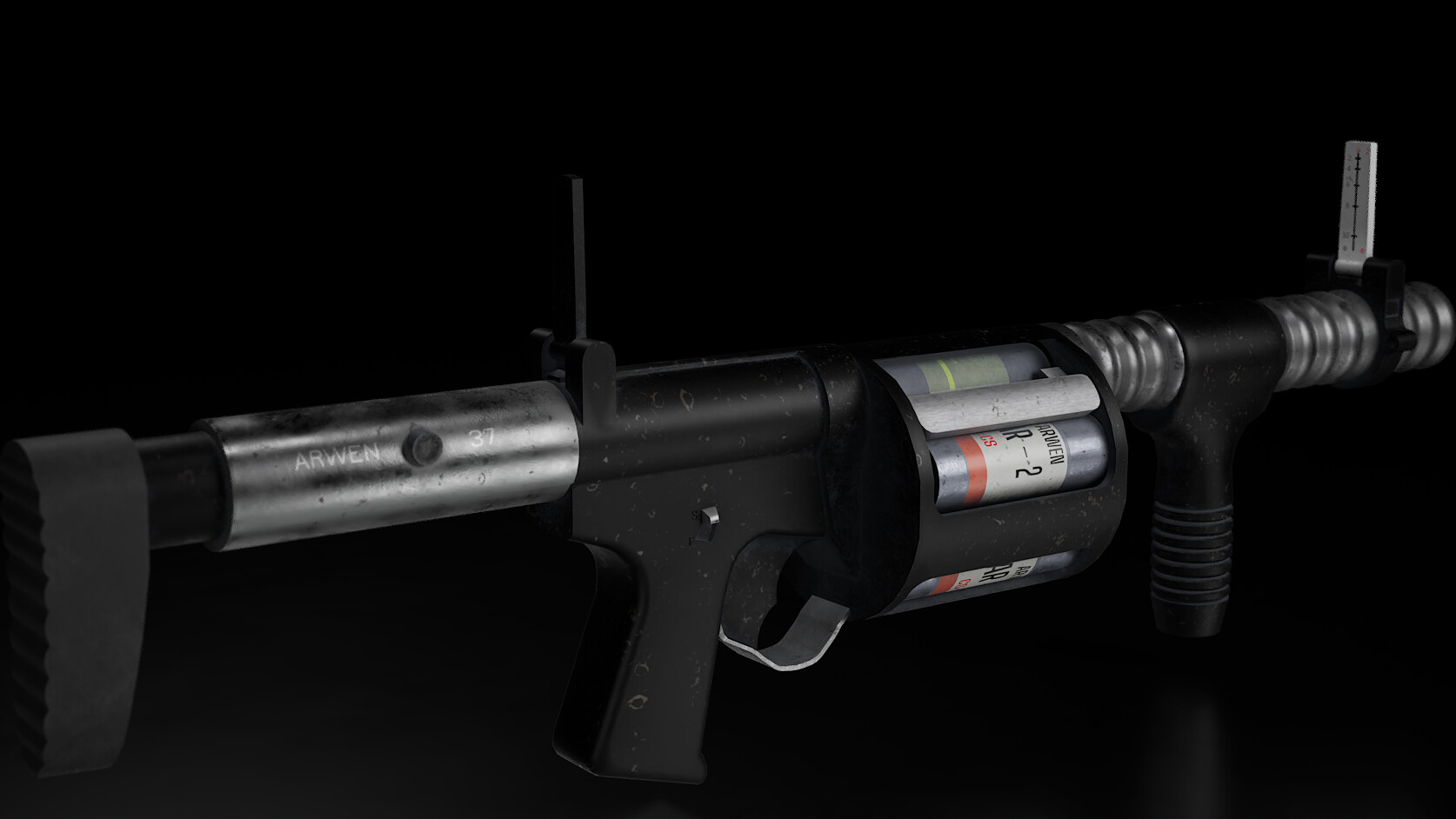 ArtStation - Arwen 37 Riot Gun (Game-Ready/4K)