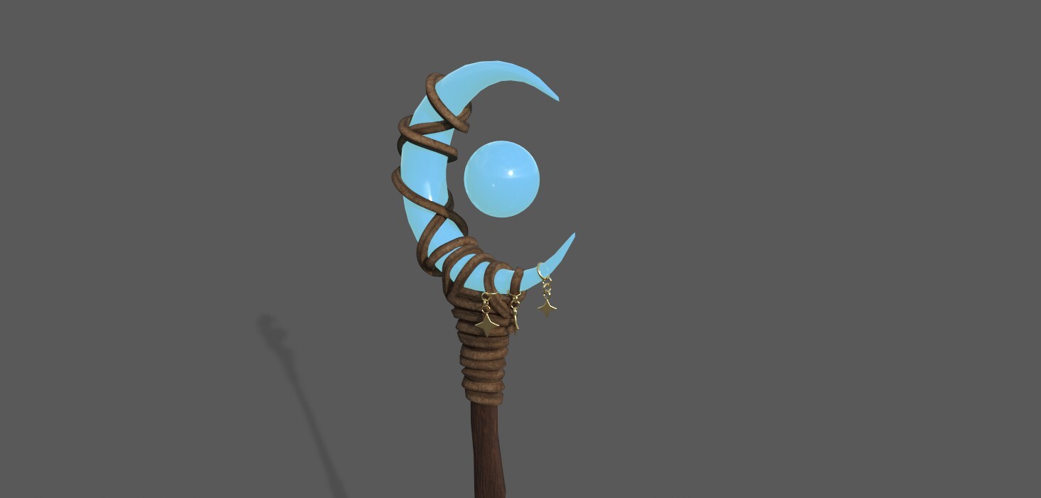 ArtStation - Kaiju's Moon Staff