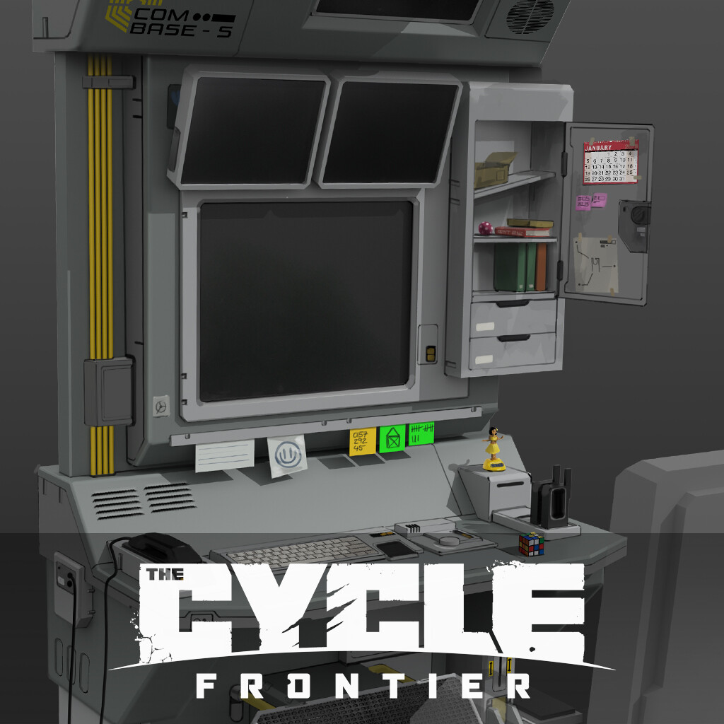 ArtStation - THE CYCLE 2020 - COM BASE INTERIOR PROPS