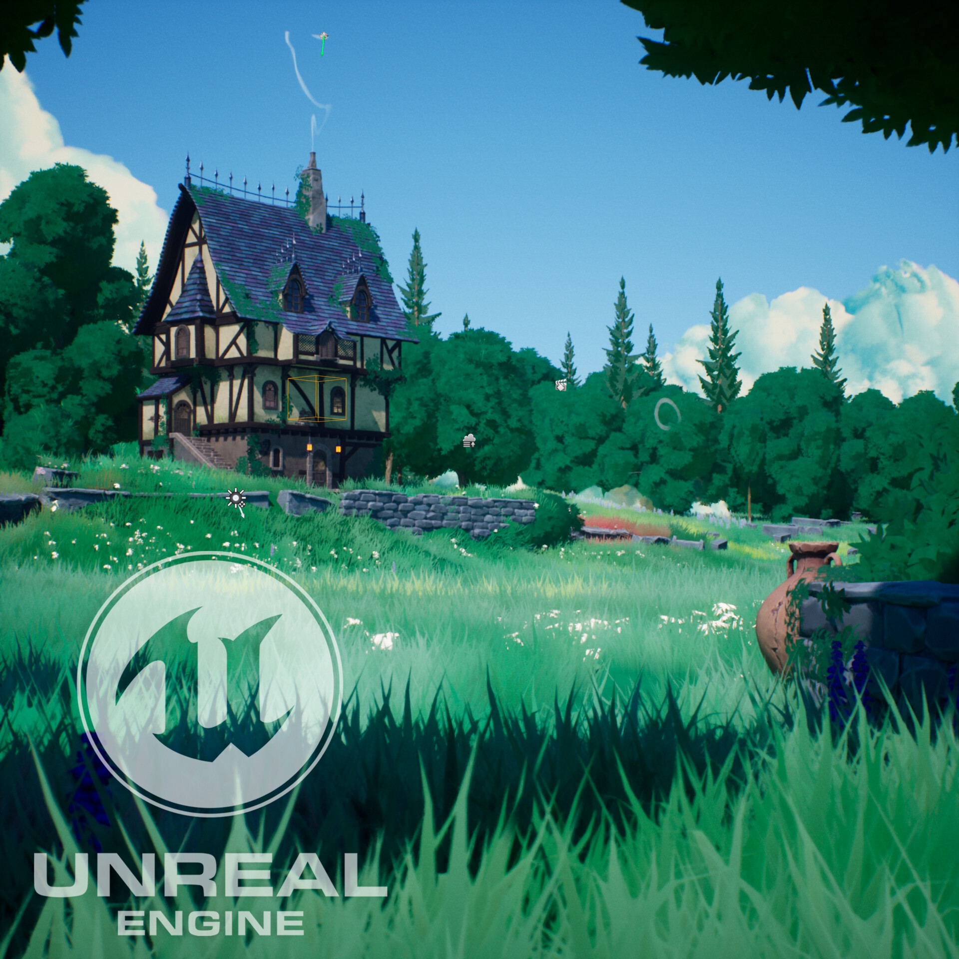 ArtStation - "Enchanted Green Valley" realtime gamedev environment scene in UE5