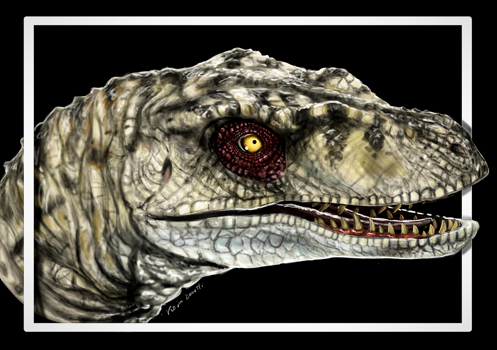 ArtStation - JURASSIC PARK 3 FEMALE RAPTOR